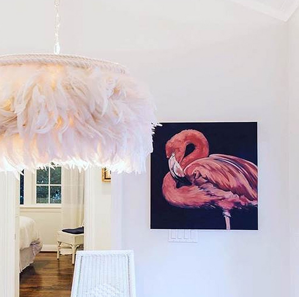 feather pendant light