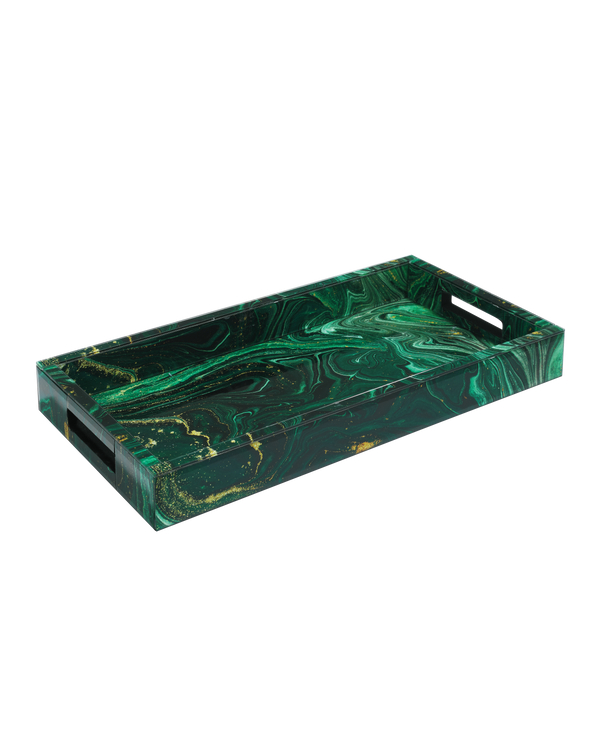 Currey & Company Interstellar Green Tray - Ivy Home