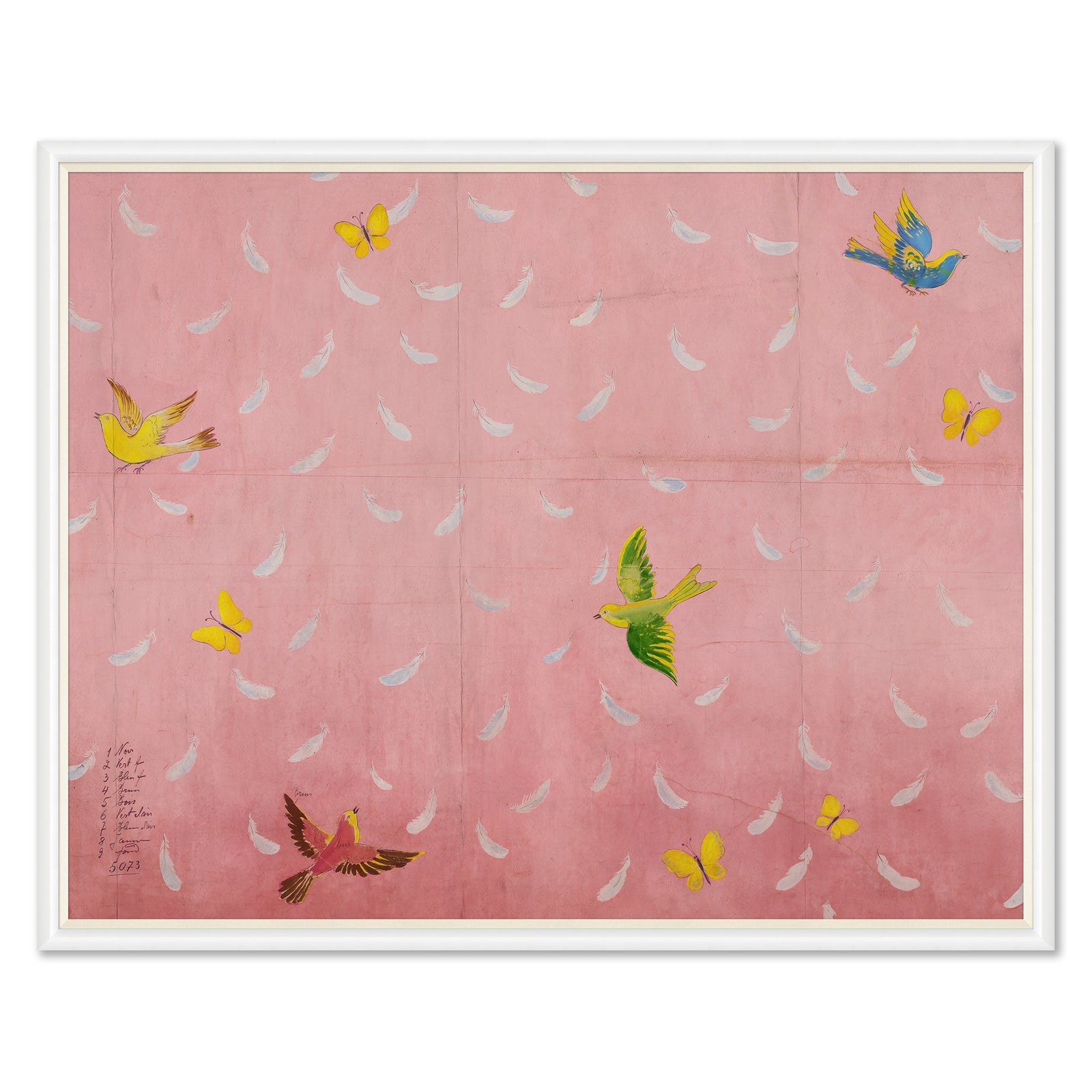 Paule Marrot Pink Feathers Art - Ivy Home