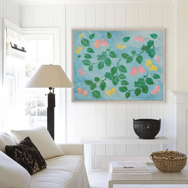 Frederick Steiner Archive, Green Leaves and Butterflies Art - Ivy Home