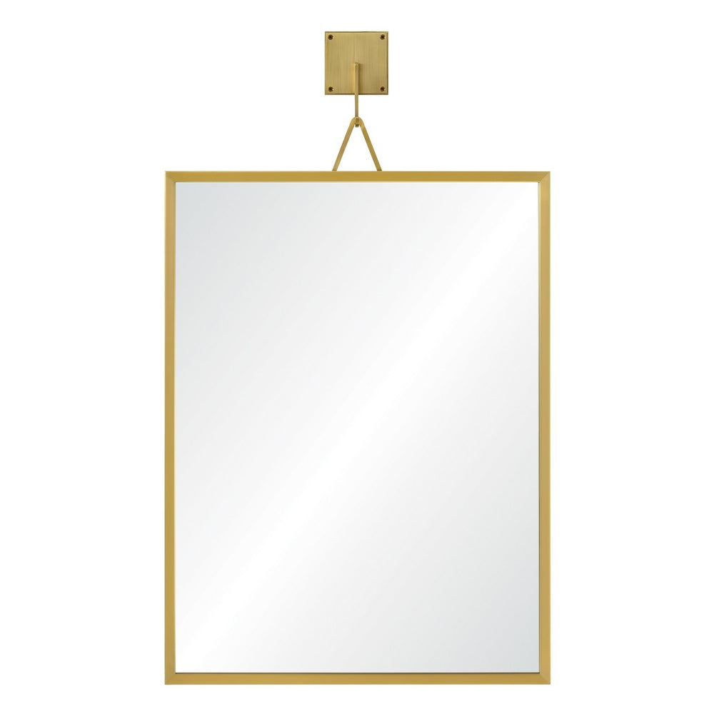 Titus Regency Handcrafted Gold Stainless Steel Frame Rectangular Wall ...