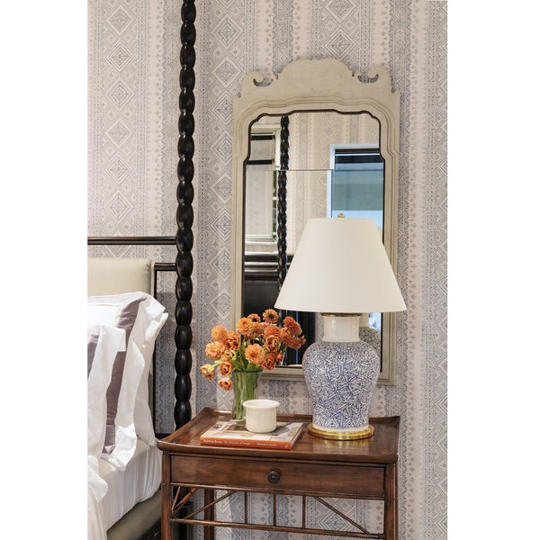 Michael S. Smith for Mirror Home Lewiston Grey Ornate Mirror - Ivy Home