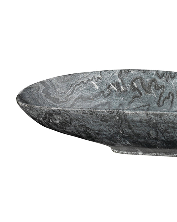 Jamie Young Long Oval Marble Bowl - Ivy Home