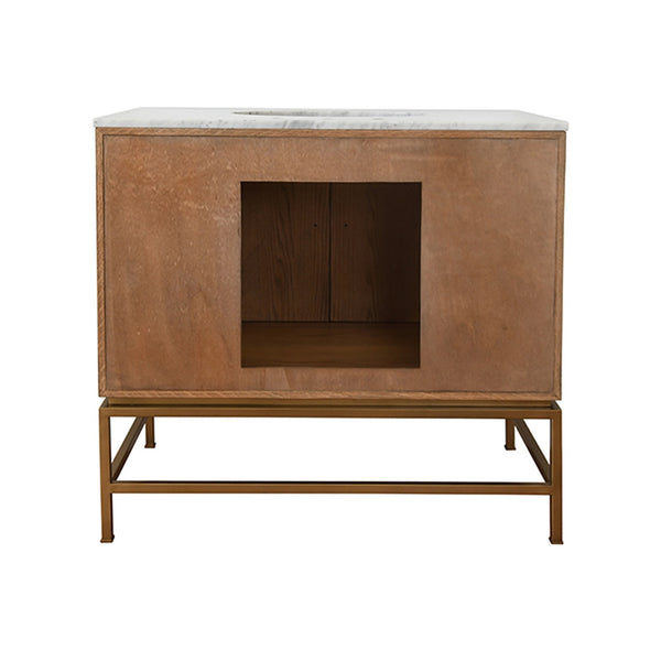 Worlds Away Clifford Burl Wood Bathroom Vanity - Ivy Home