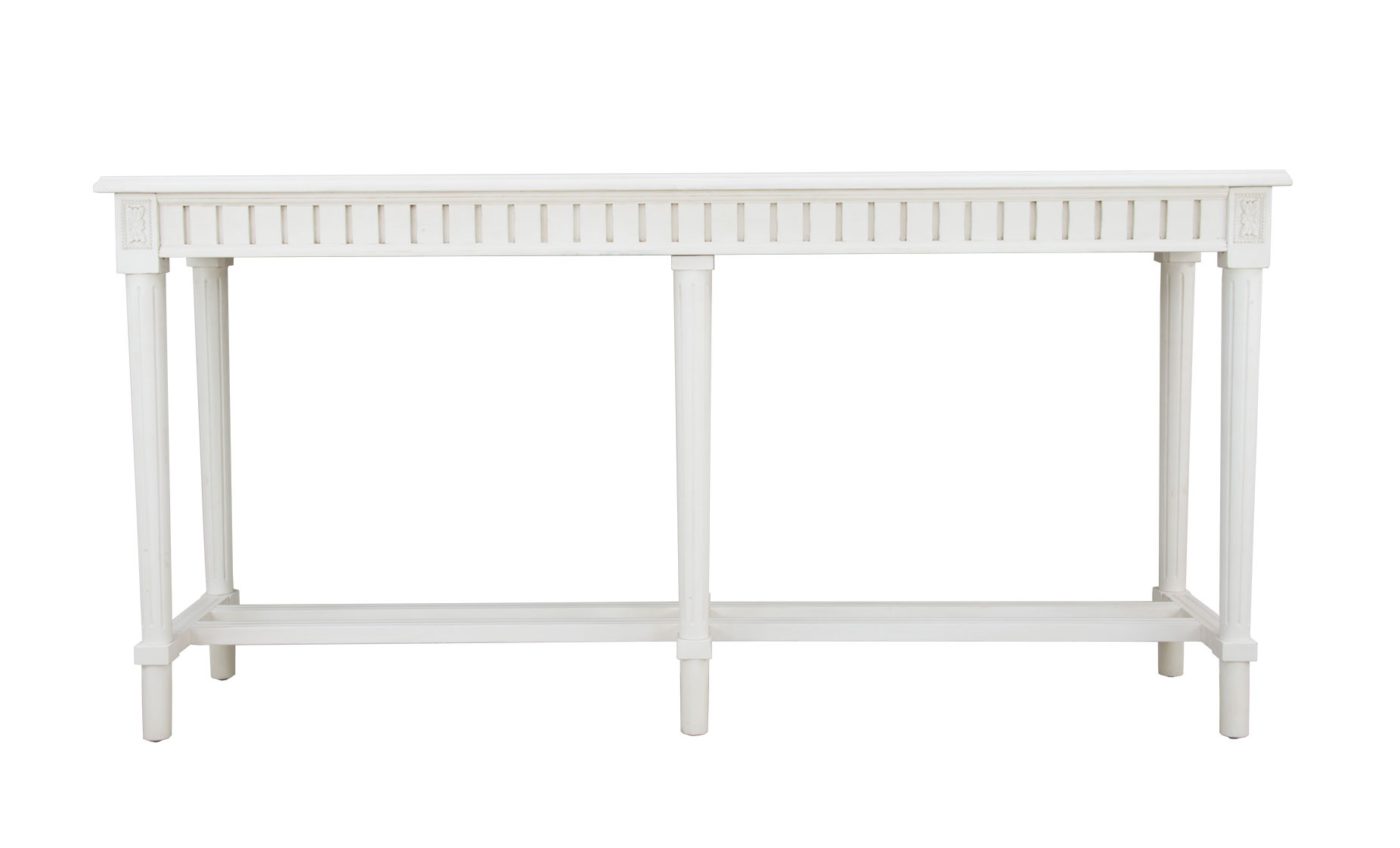 Gabrielle White Console Table - Ivy Home