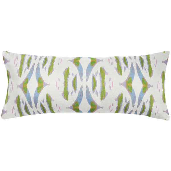 Laura Park Tea Time Violet Linen Cotton Pillow - Ivy Home