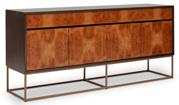 Urbia Yoga Buffet in Burl & Brass - Ivy Home