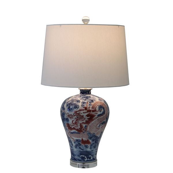 Copper Red Dragon Table Lamp By Legends Of Asia - Ivy Home