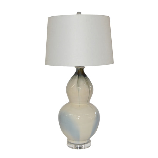 Legend of Asia Reaction Glazed Gourd Vase Table Lamp - Ivy Home