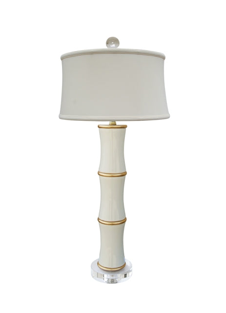 Porcelain Bamboo Lamp - Ivy Home