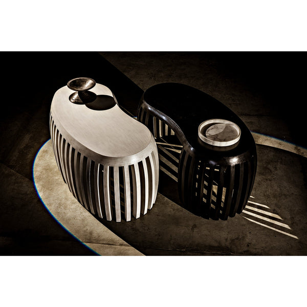 Noir 20" Round Tray - Ivy Home