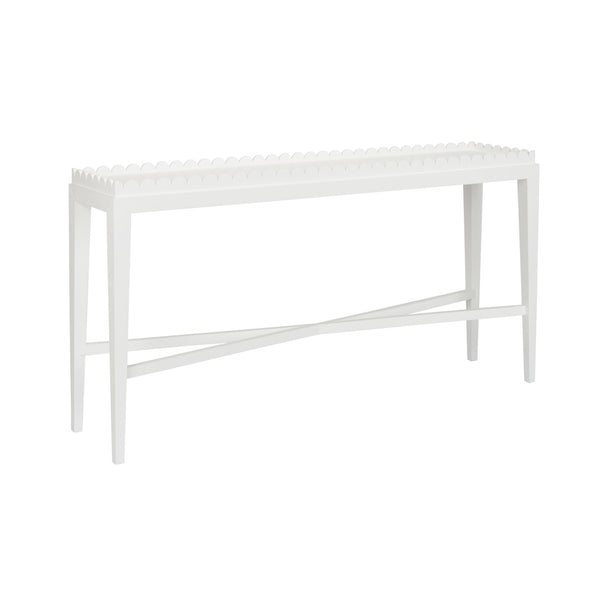 Wildwood Scallop Console Table - Ivy Home