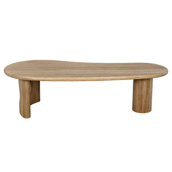 Noir Harvey Coffee Table, Washed Walnut - Ivy Home
