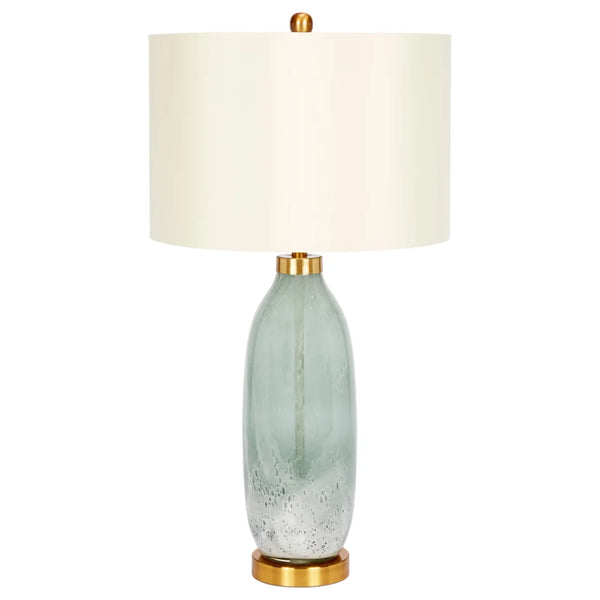 Old World Designs Carley Green Glass Lamp - Ivy Home