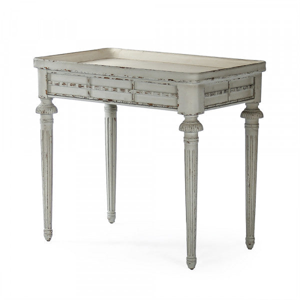 Zentique Macon Side Table Distressed Grey - Ivy Home